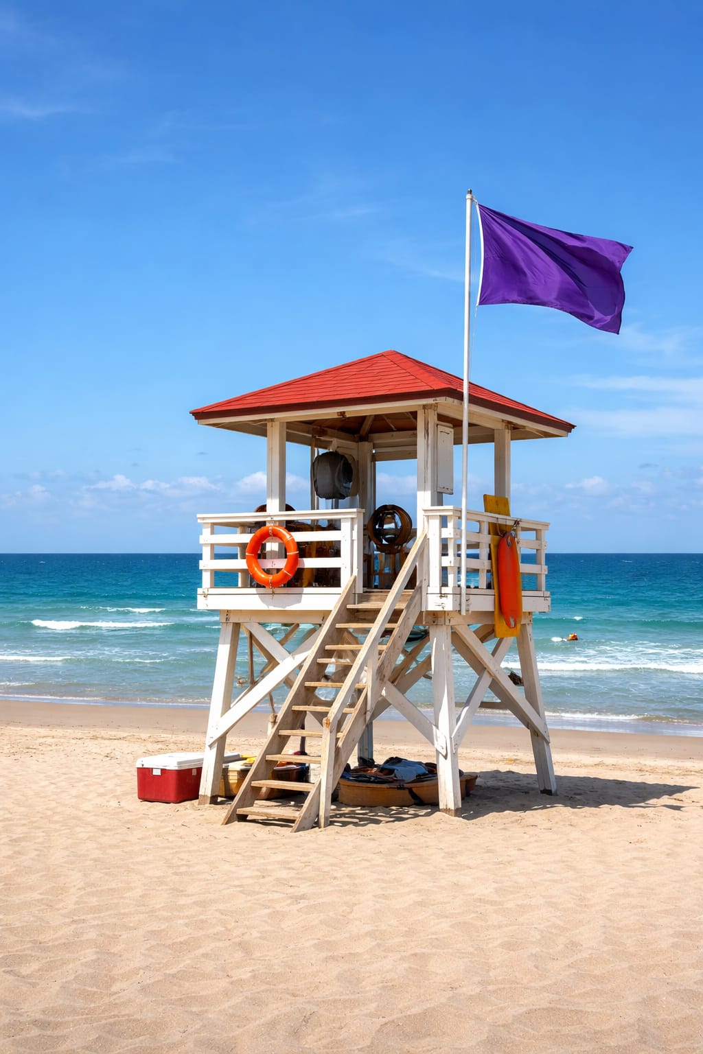 Bandera morada en Playa Miramar: advierten su significado antes de ...